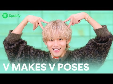230910 K-Pop ON! Spotify: V makes V poses and the world is good again ...