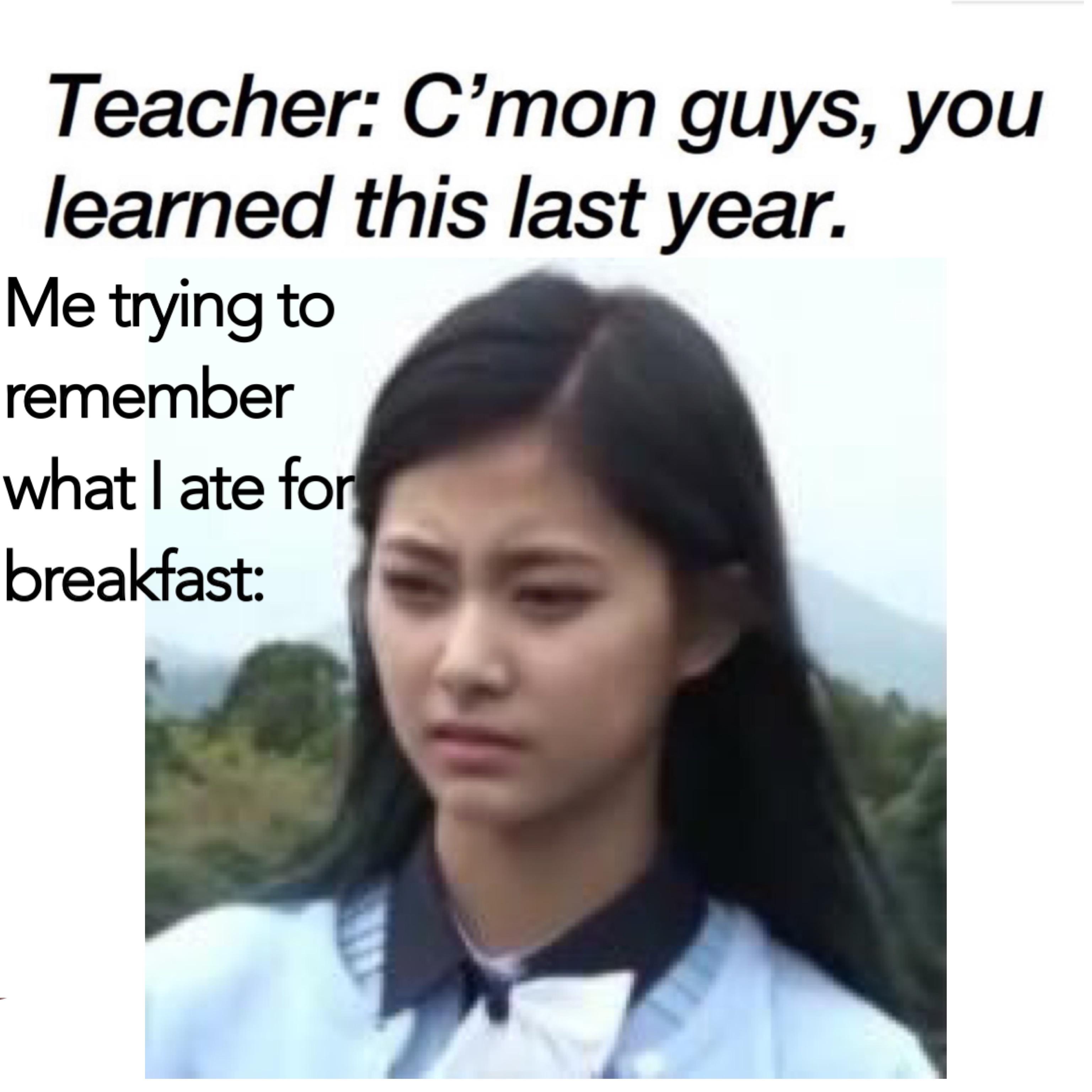 And then you have to pretend to know what to do because your too ...