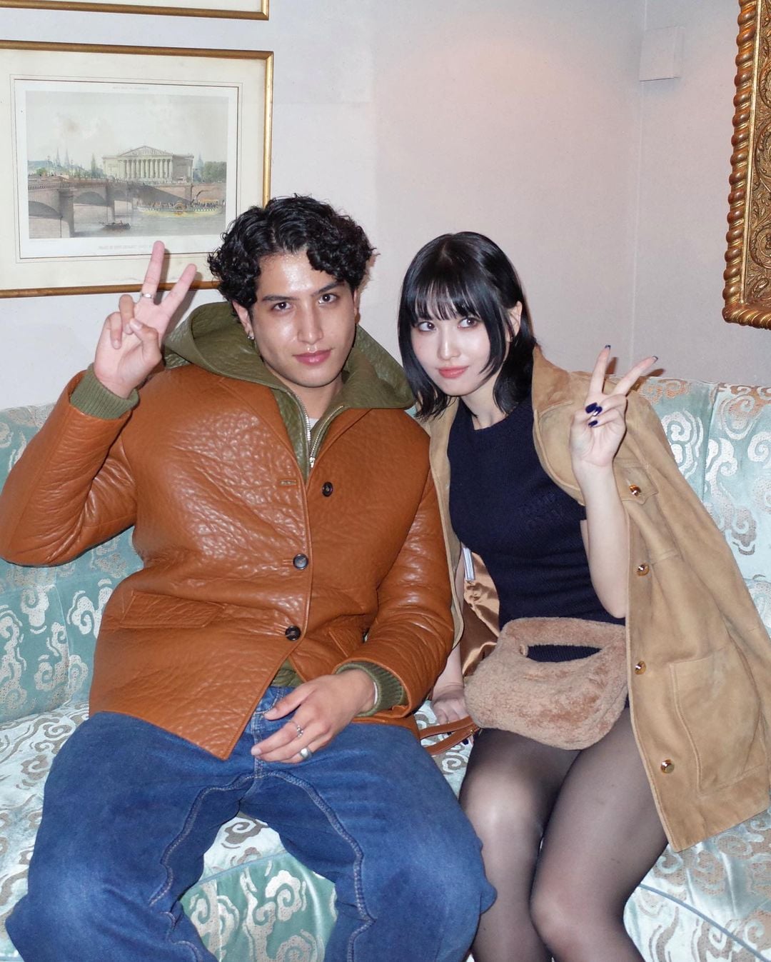 231005 mmkemio Instagram Update - Momo with Kemio at Miu Miu SS24 Fashion Show - PTKOREA