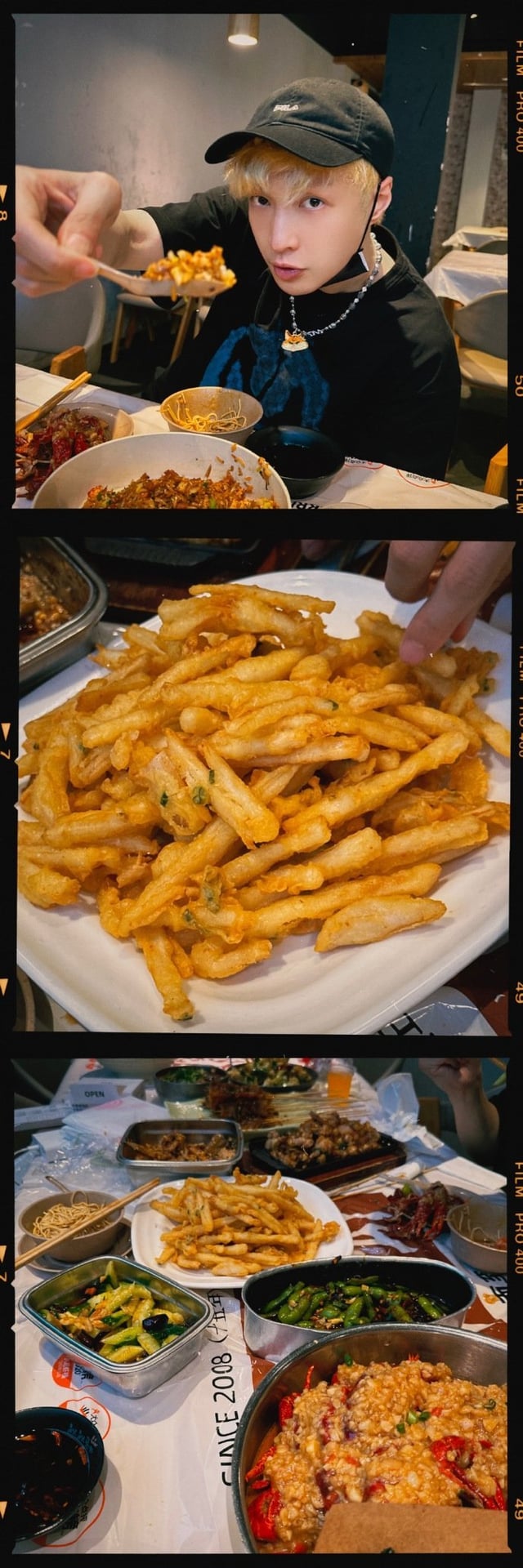 231012 Lay Studio Weibo Update: "@layzhang 's plog for his night walk and his foodie adventure ...