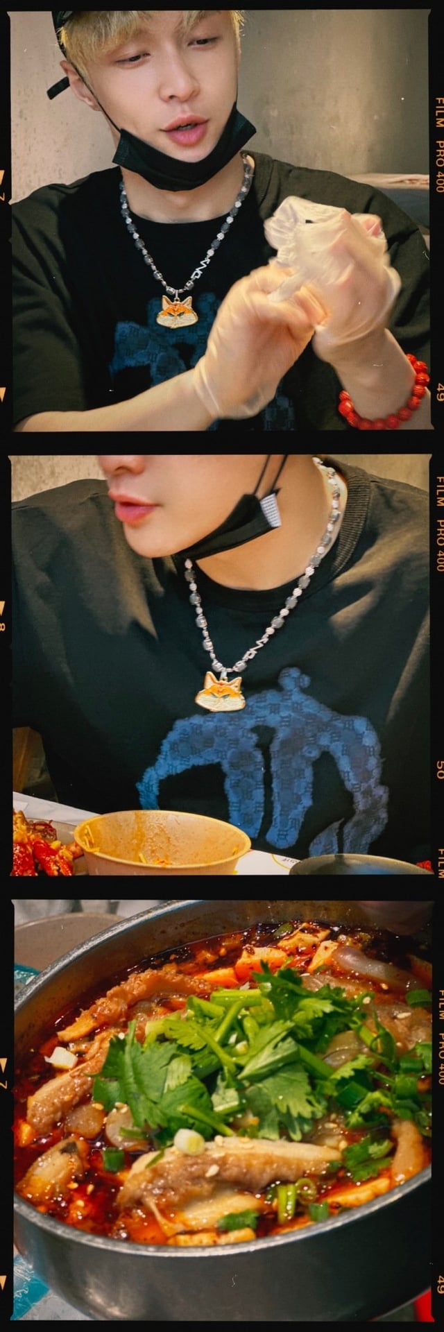 231012 Lay Studio Weibo Update: "@layzhang 's plog for his night walk and his foodie adventure ...