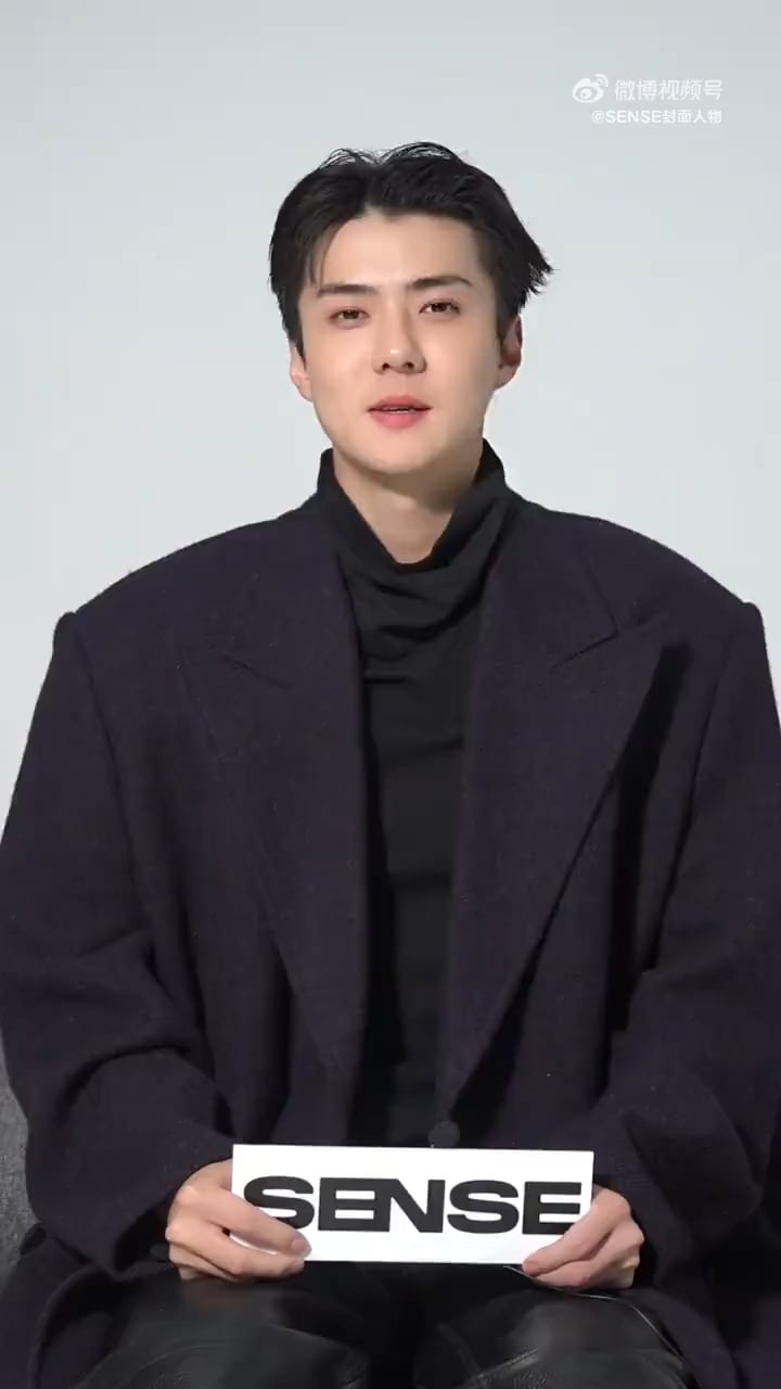 231118 SENSE封面人物 Weibo Update with Sehun: "Please follow/show lots of ...