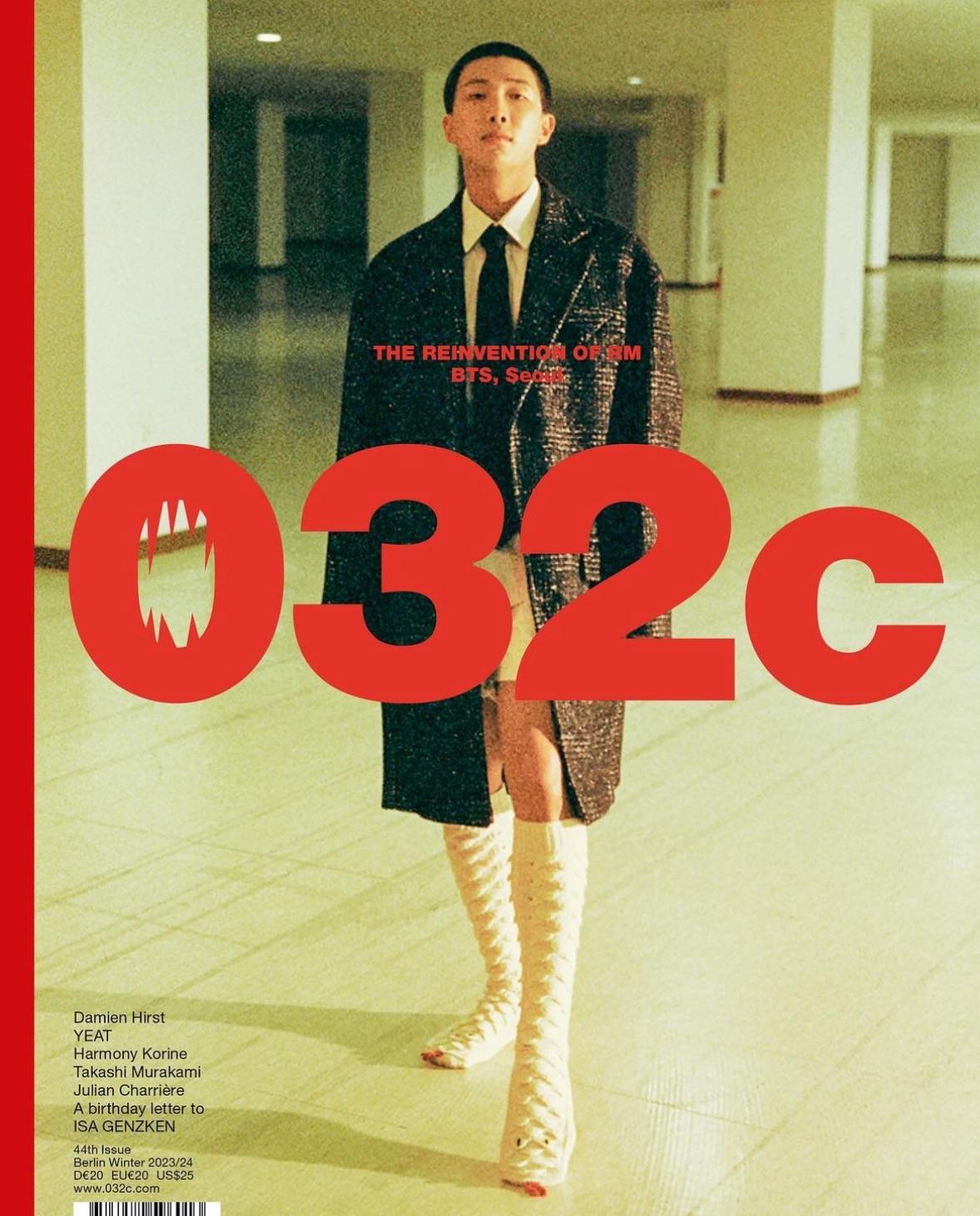 BTS RM - 032c Magazine (Issue #44 (Winter 2023/2024) Cover) - PTKOREA