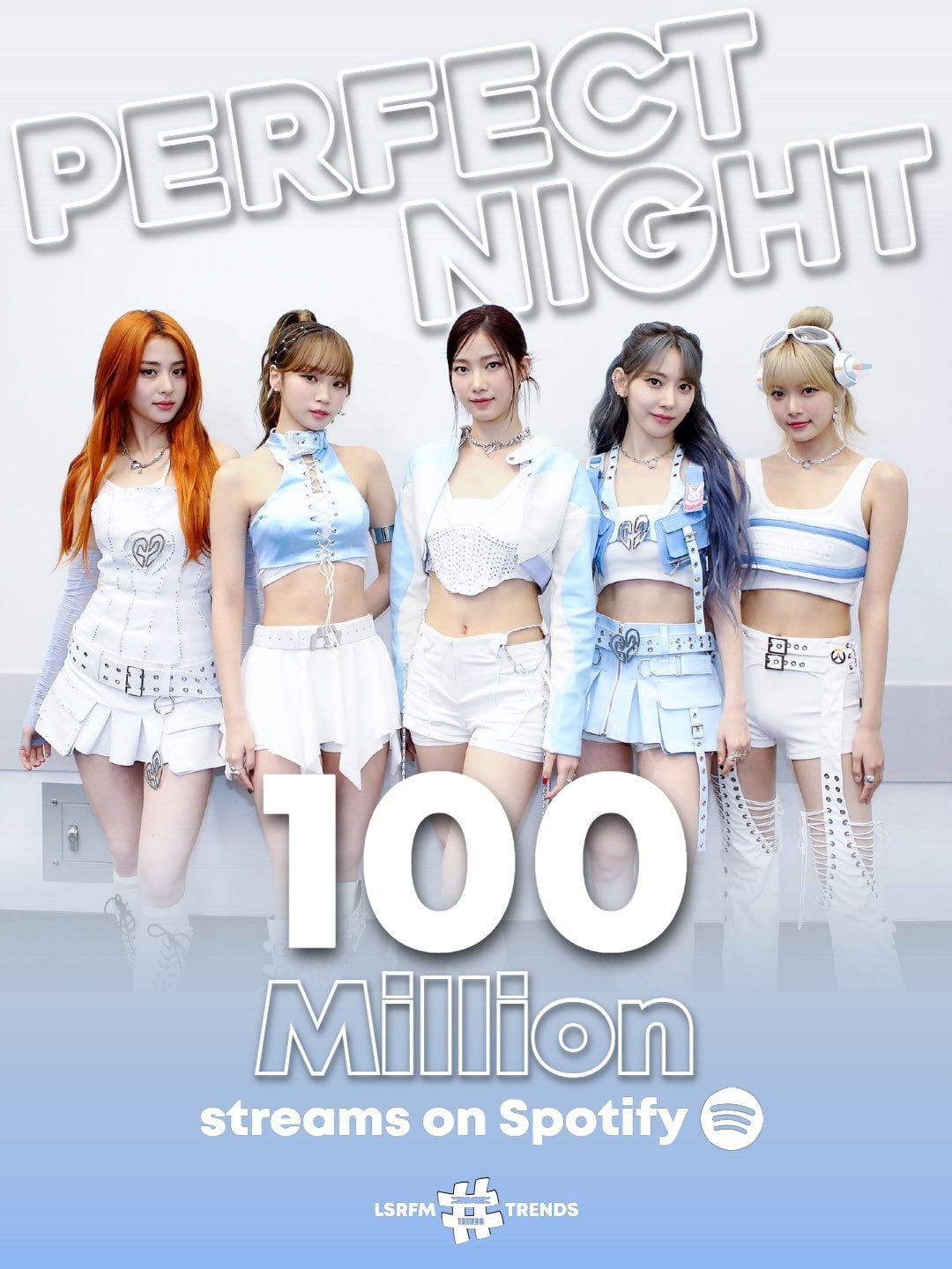 231228 “Perfect Night” has now surpassed 100 MILLION streams on Spotify ...
