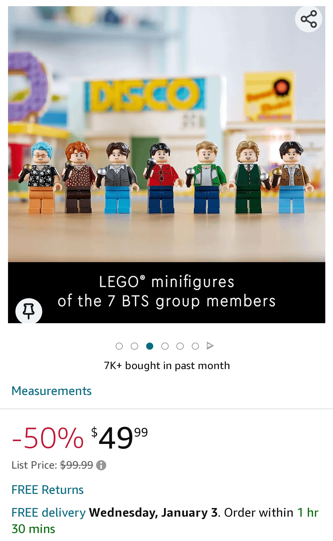 BTS Dynamite Lego set on sale at 50% off on Amazon and Barnes & Noble ...
