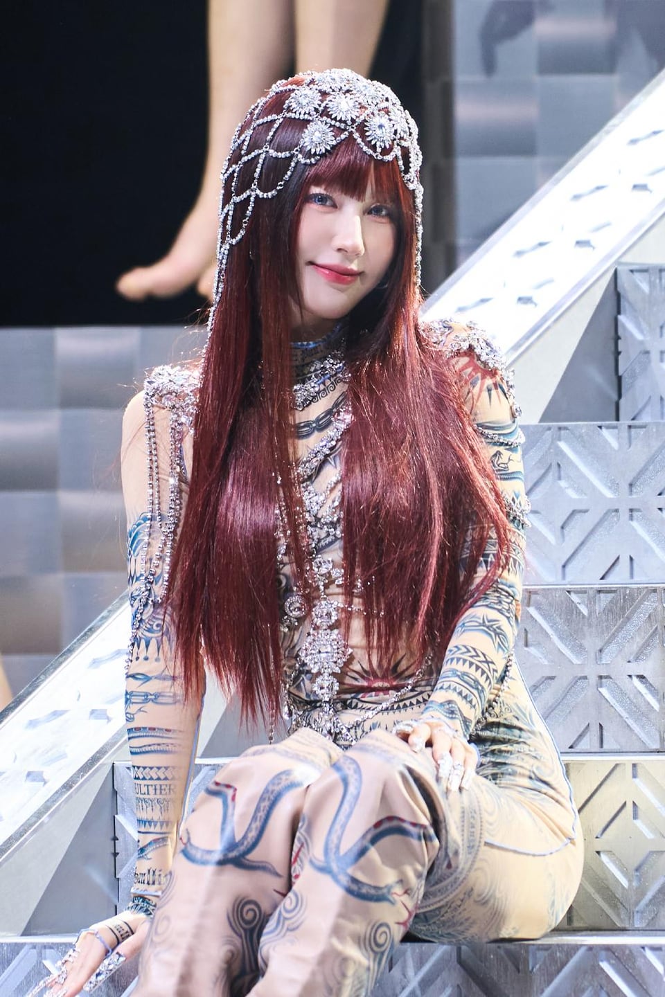 240129 (G)I-DLE on the set of the 'Super Lady' MV shoot (Melon Magazine ...