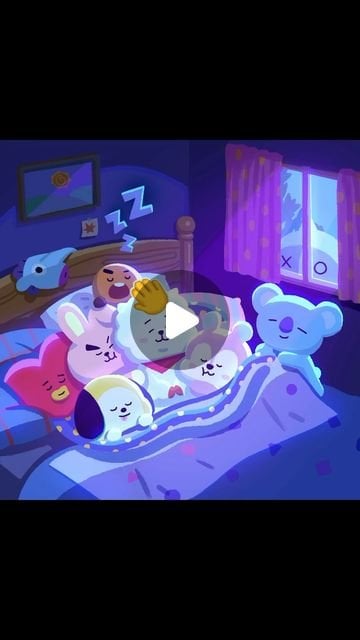 240119 BT21 on Instagram: Patting for a nighty night…😴💤 🫳🫳🫳 (((BT21 ...