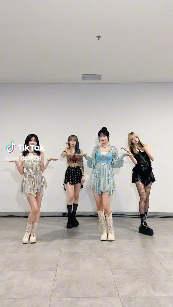 240131 IVE Official TikTok Update with Gaeul & Yujin (feat. LE SSERAFIM Sakura & Eunchae) - All ...