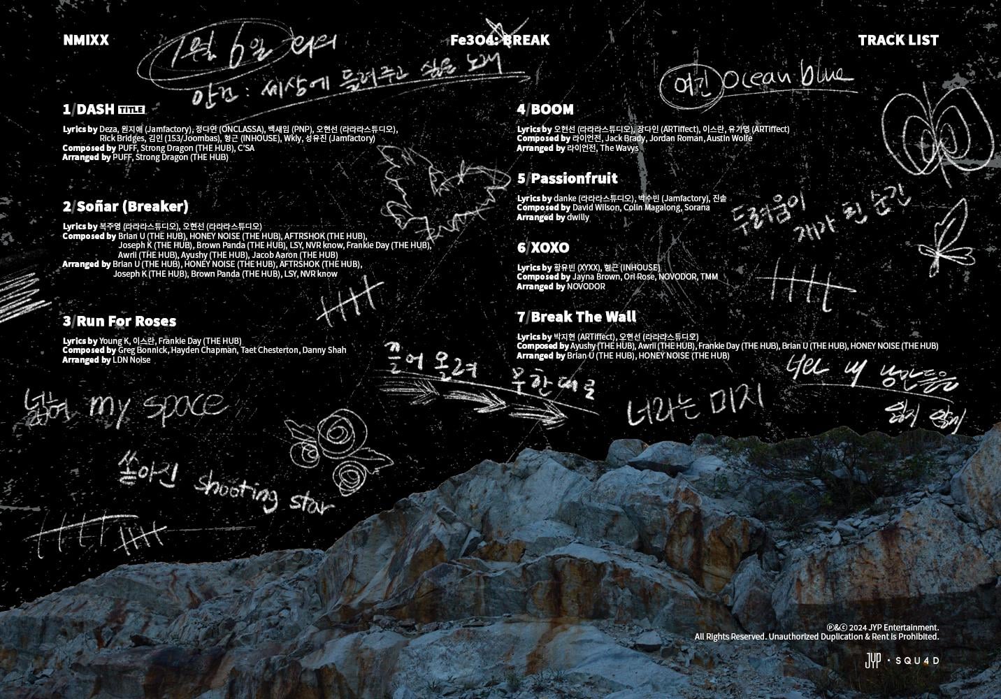 240106 NMIXX - 2nd EP: Fe3O4: BREAK (Tracklist Teaser) - PTKOREA