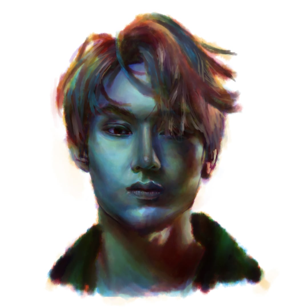 I'm drawing portraits of every SVT member again! (Part 1: Hyung Line ...