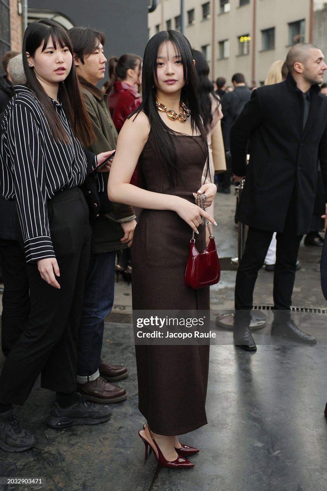 240224 Getty Images: Hanni @ Gucci F/W 2024 Women’s Fashion Show - PTKOREA