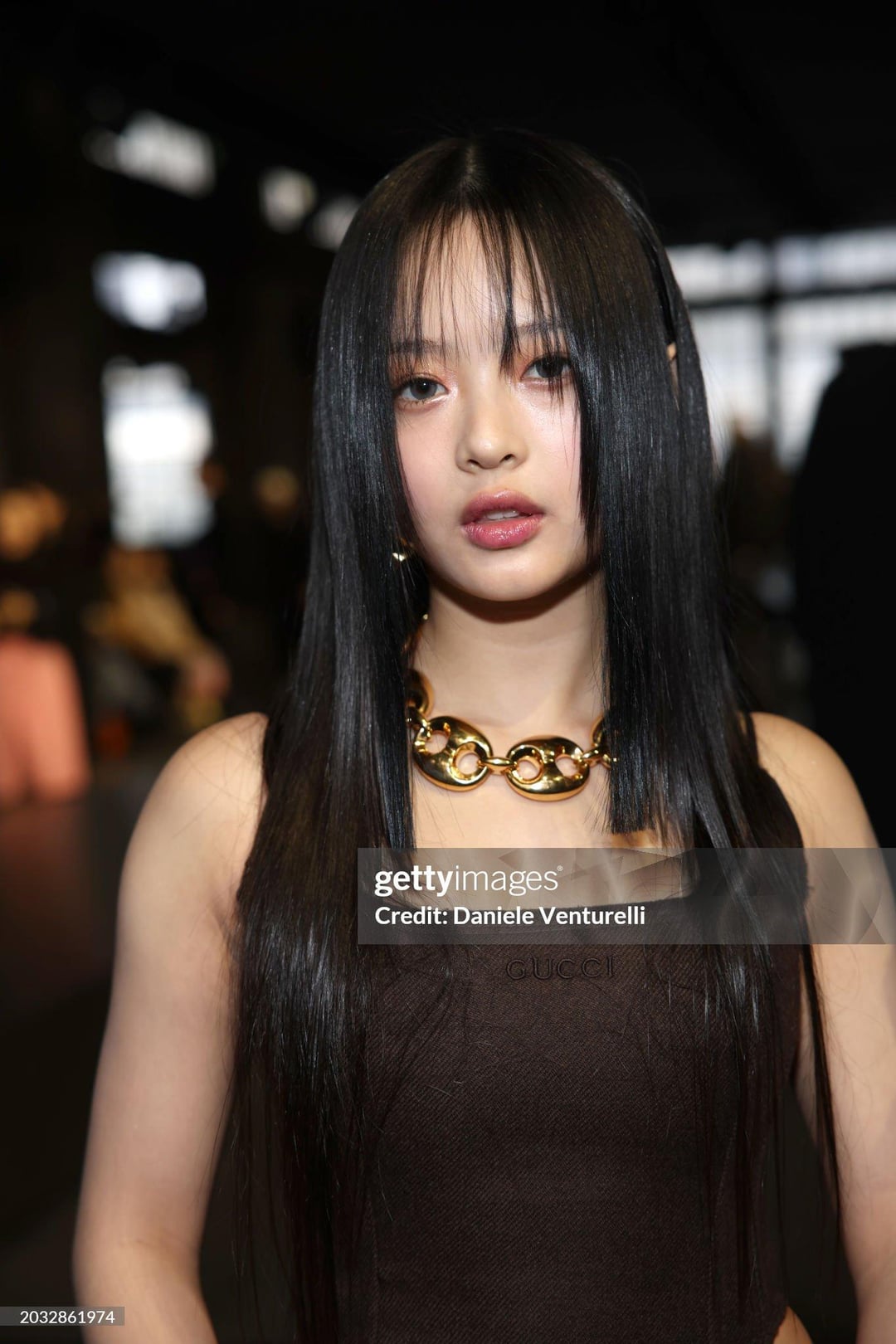 240224 Getty Images: Hanni @ Gucci F/W 2024 Women’s Fashion Show - PTKOREA