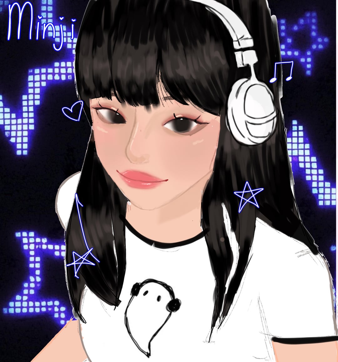 my drawing of minjii !! - PTKOREA