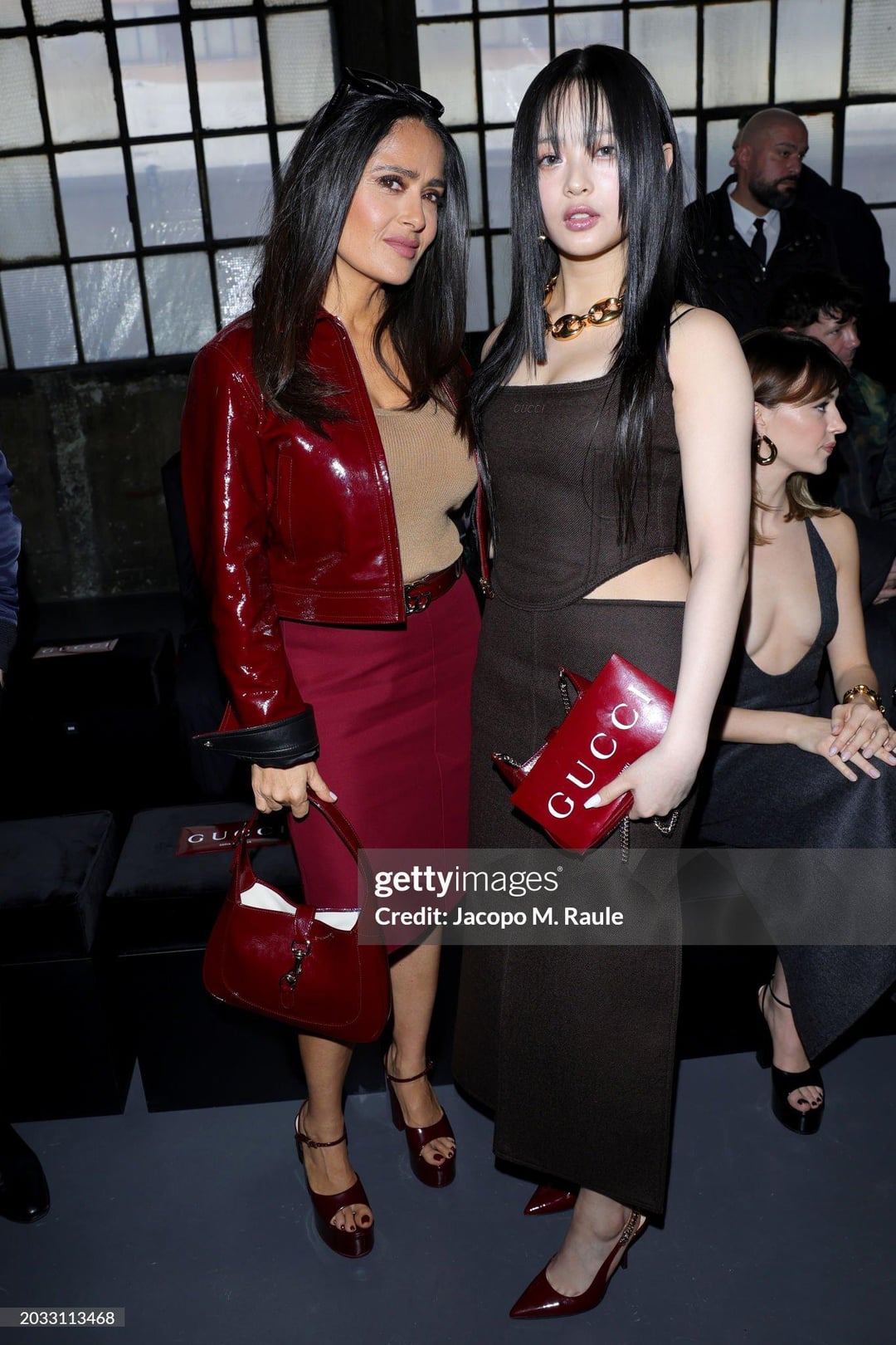 240224 Getty Images: Hanni @ Gucci F/W 2024 Women’s Fashion Show - PTKOREA