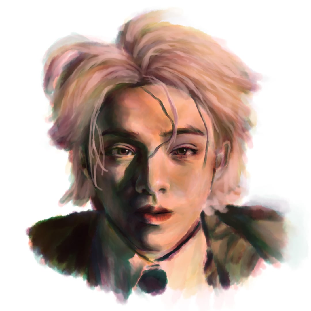 I'm drawing portraits of every SVT member again! (Part 1: Hyung Line ...