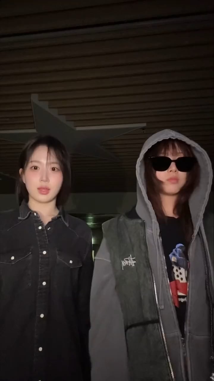 240321 NMIXX TikTok Update with Haewon and Jiwoo - Rizz🖤 - PTKOREA
