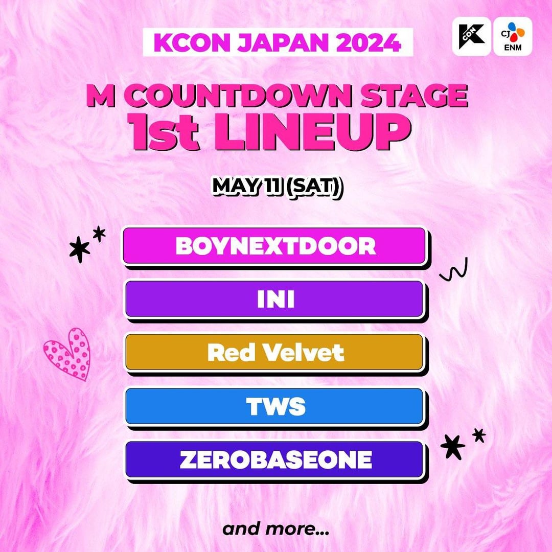 KCON Japan 2024 - 1st Artist Line Up - PTKOREA