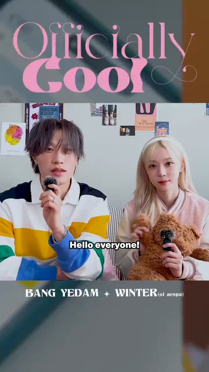 240402 Warner Music Singapore Twitter Update with Winter - 😍 OFFICALLY losing my COOL because ...