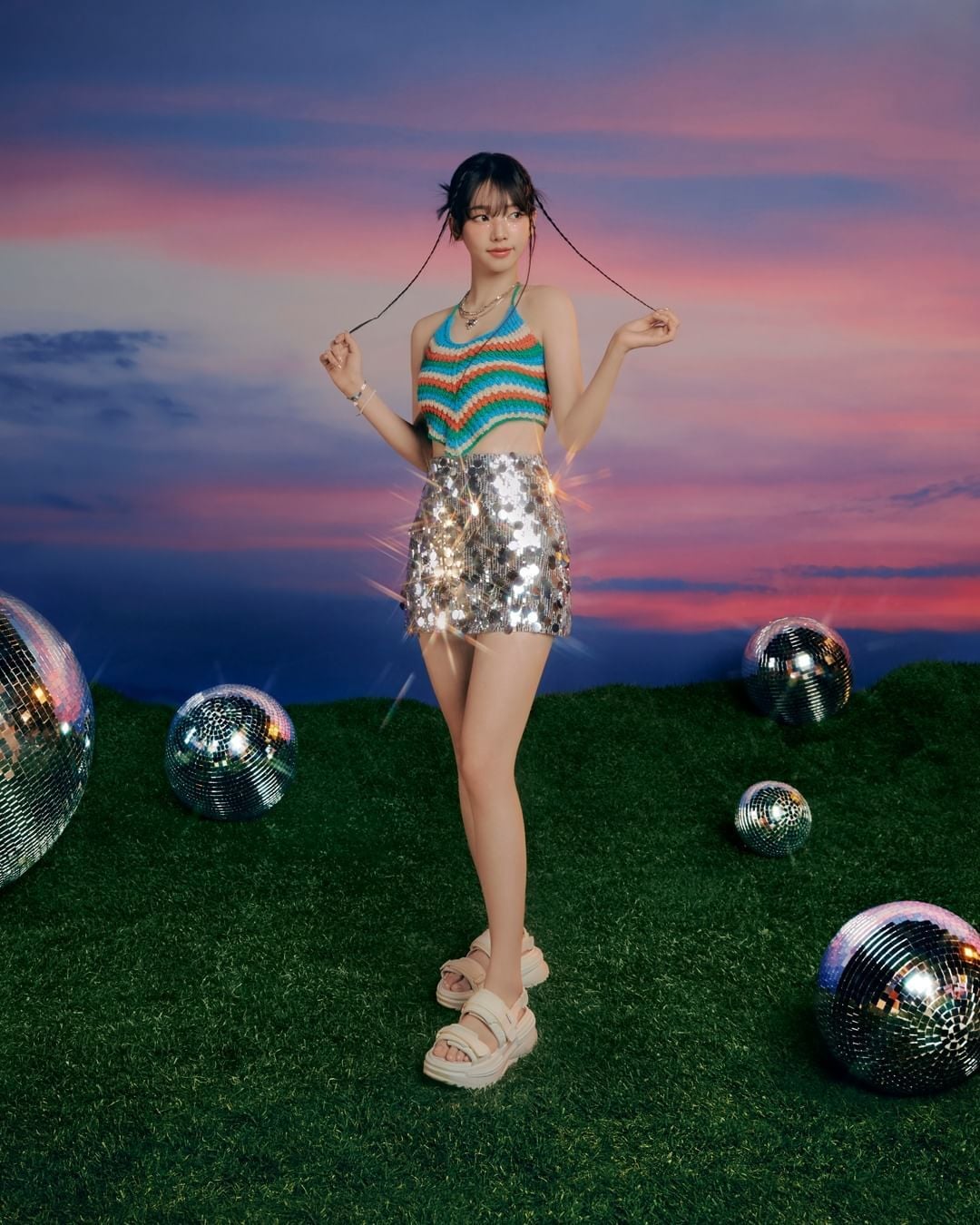 240412 Karina for Converse Korea - Run Star Utility Sandal with Karina ...