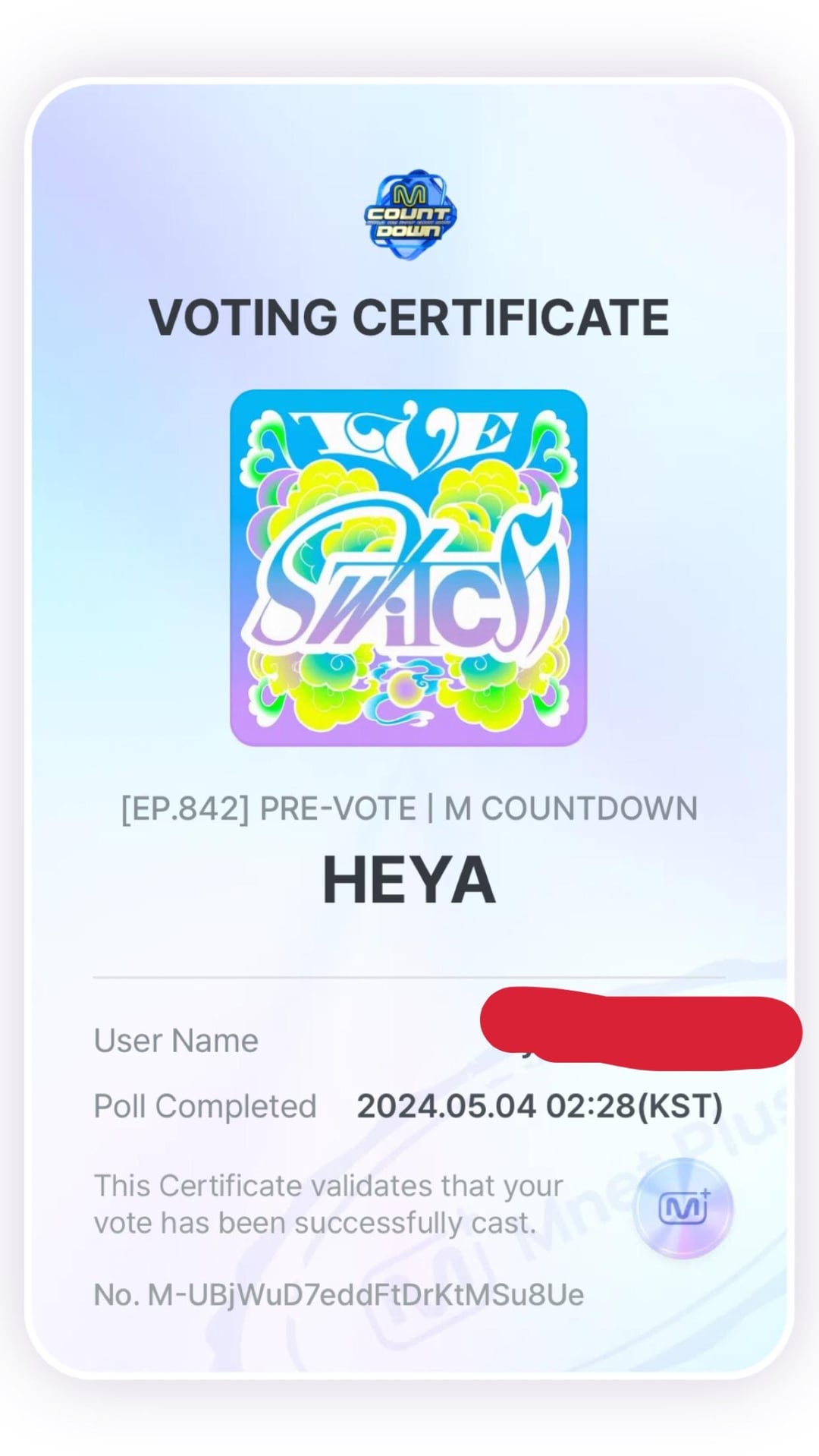 GO VOTE ON MNET APP - PTKOREA