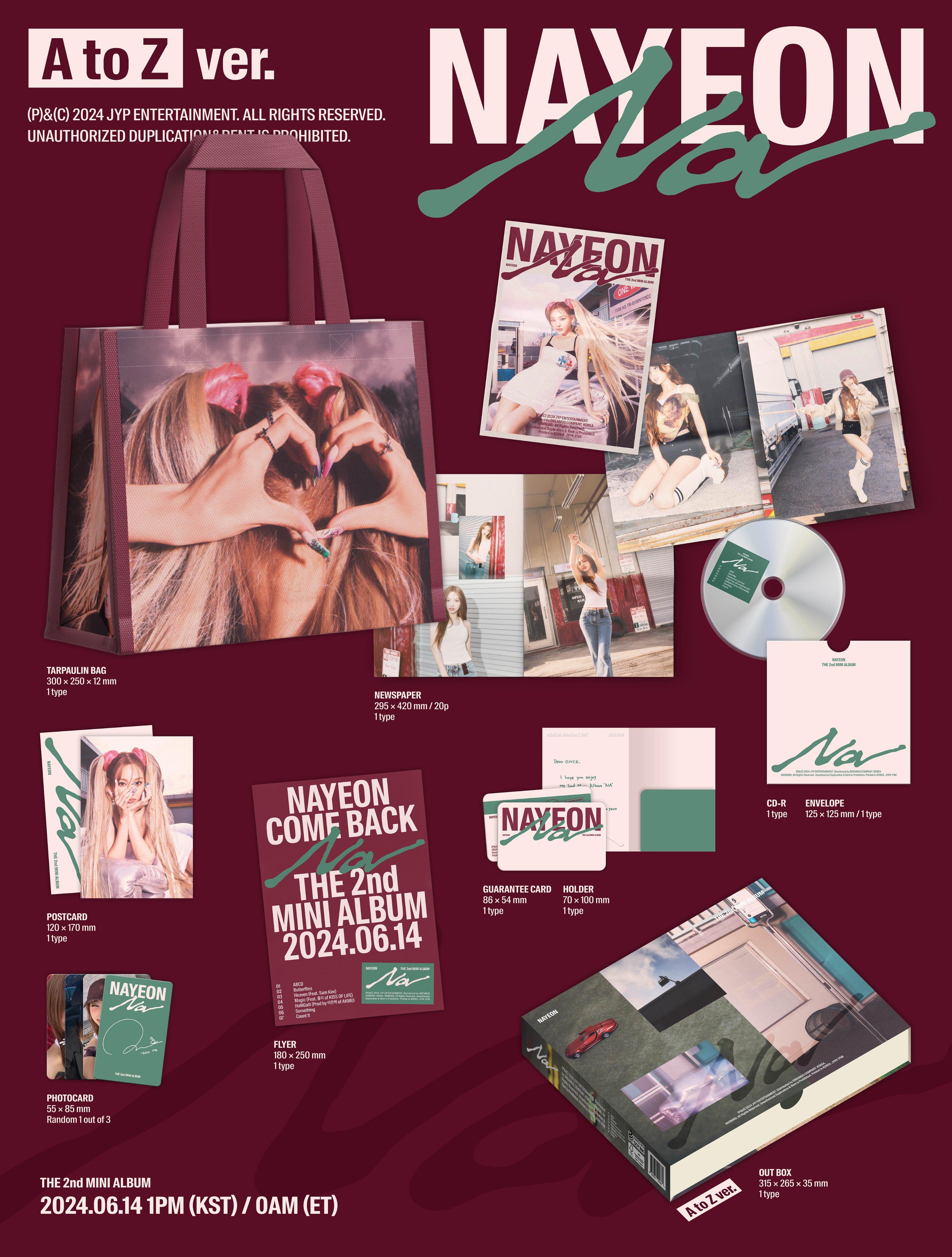 TWICE NAYEON - The 2nd Mini Album: Na (Album Packaging Preview - A to Z ...