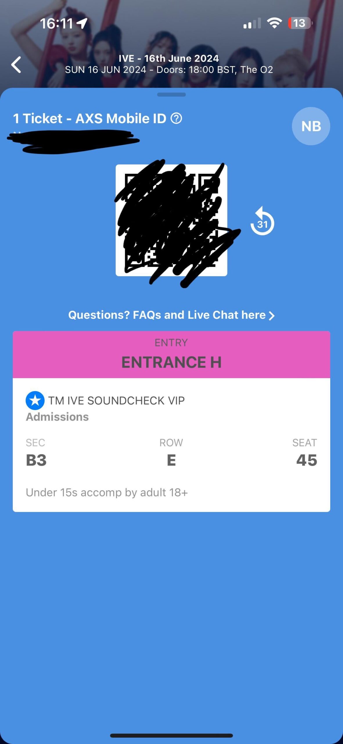 Selling London VIP ticket - PTKOREA