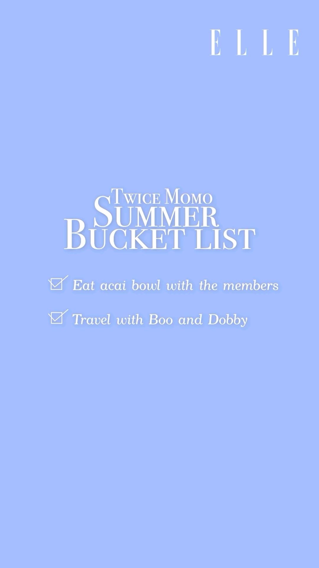 240727 Elle Japan Instagram Update - MOMO of TWICE, who appeared in the September issue of "ELLE ...