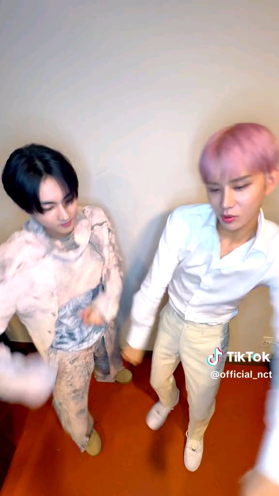 240725 NCT Official Tiktok: Jungwoo with Jungwon - PTKOREA