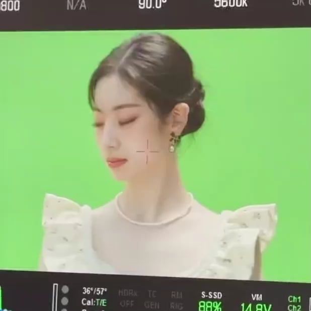 Dahyun trying to film the RTB SPECIAL intro but the wind is not ...