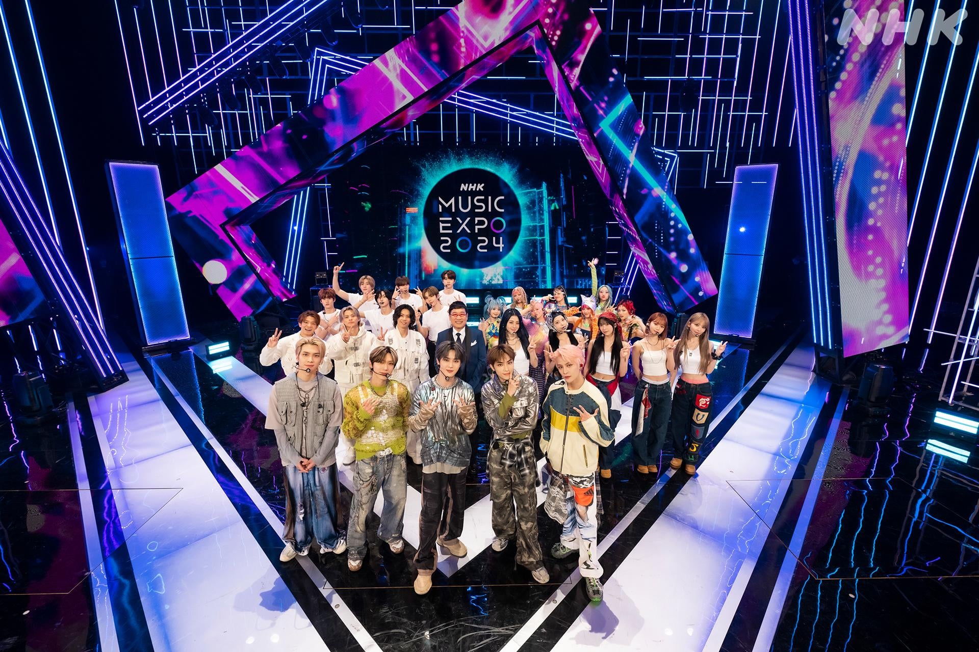 240822 NHK MUSIC Twitter Update with LE SSERAFIM (4) - PTKOREA