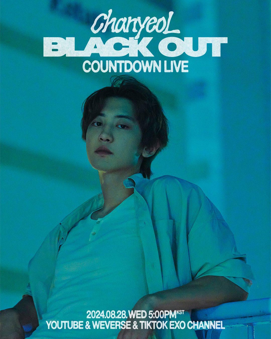 240823 Chanyeol The First Mini Album 'Black Out' Countdown Live - PTKOREA