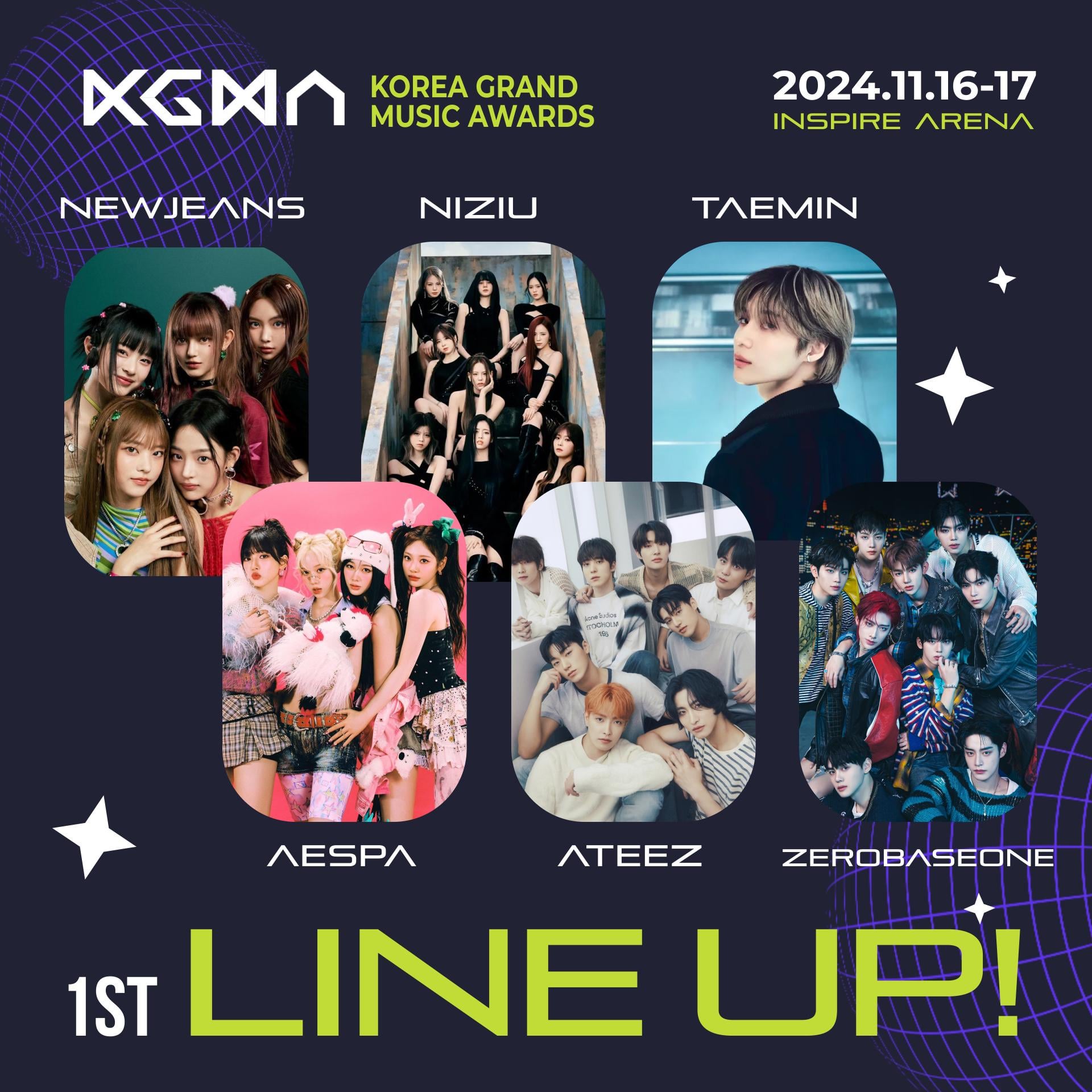 240828 aespa announced as part of the 1st lineup for 'Korea Grand Music Awards (KGMA)' @ Inspire ...