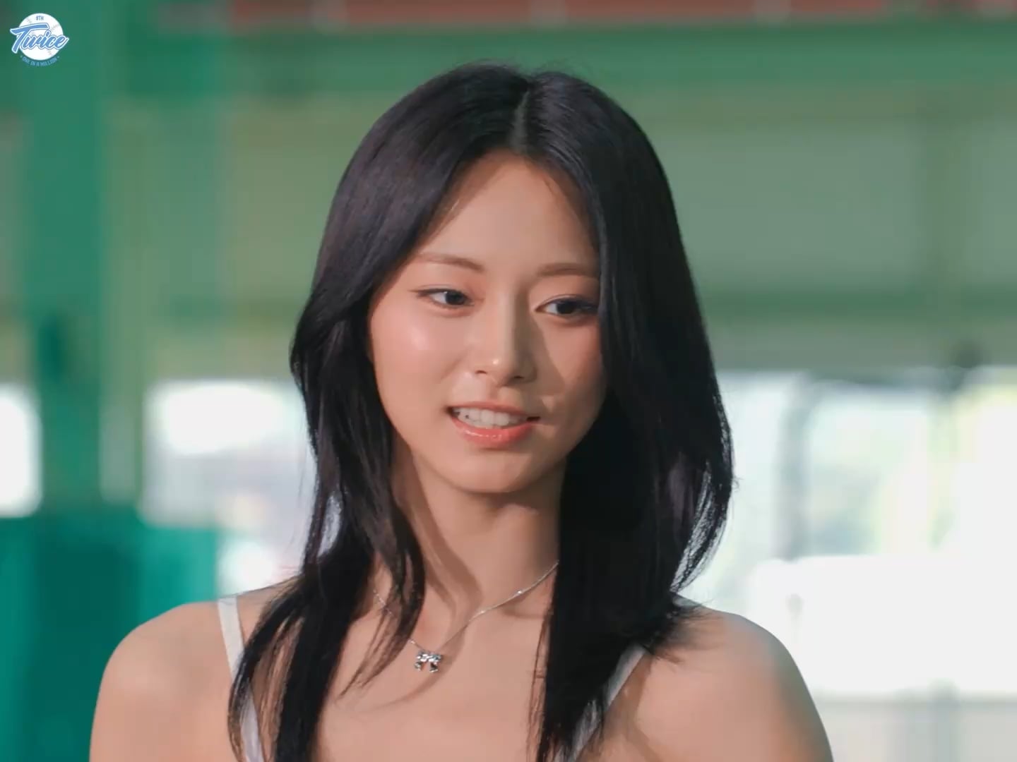 Tzuyu calling herself a gift because there's a bow on her back couldn't ...