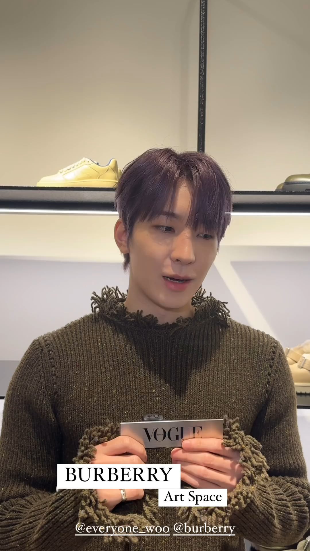 241002 Vogue Korea Instagram Story Update with Wonwoo - PTKOREA