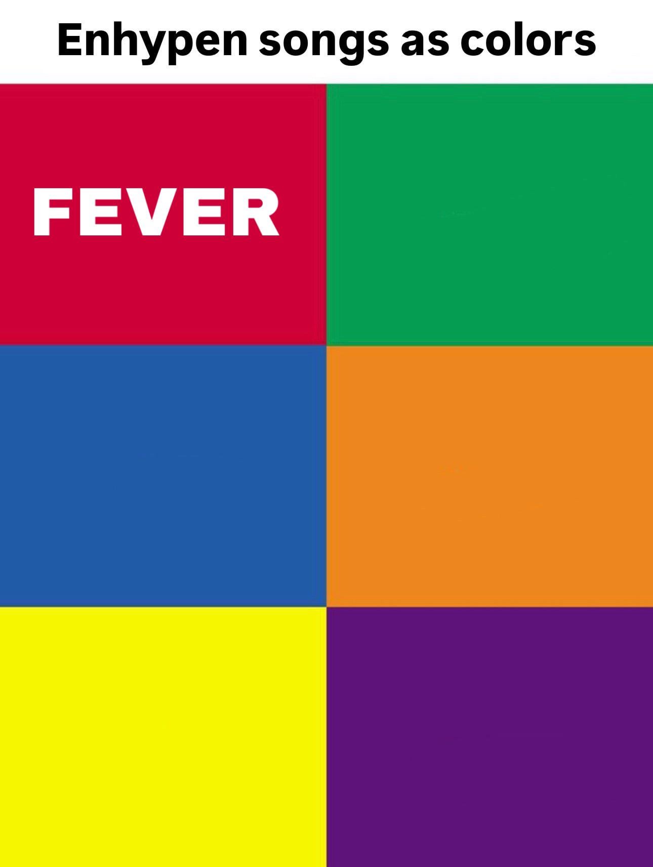 Enhypen songs as colors 💚 - PTKOREA