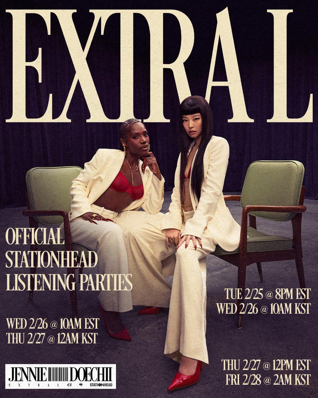 250225 JENNIE - 'ExtraL' Fan Listening Parties on Stationhead - PTKOREA
