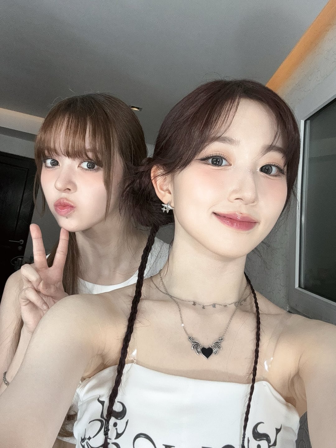 250225 - WE_NMIXX Twitter Update with Lily ft. Haewon: Haewon-ah happy ...