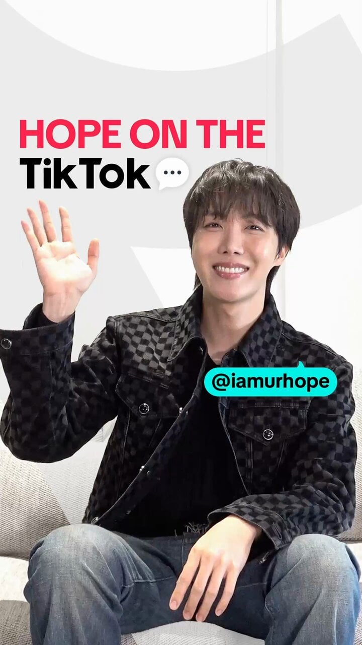250313 TikTok Korea on Twitter with j-hope - PTKOREA