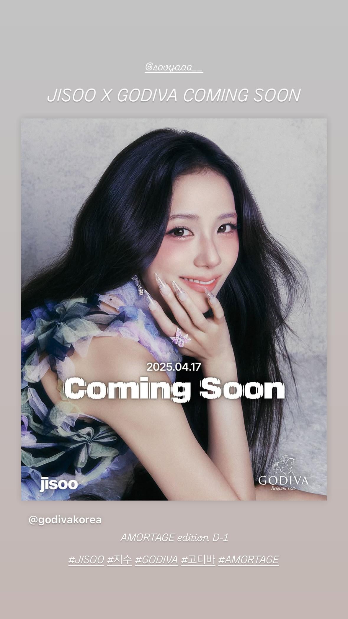 250416 Jisoo (BLISSOO) IG Story Update - PTKOREA