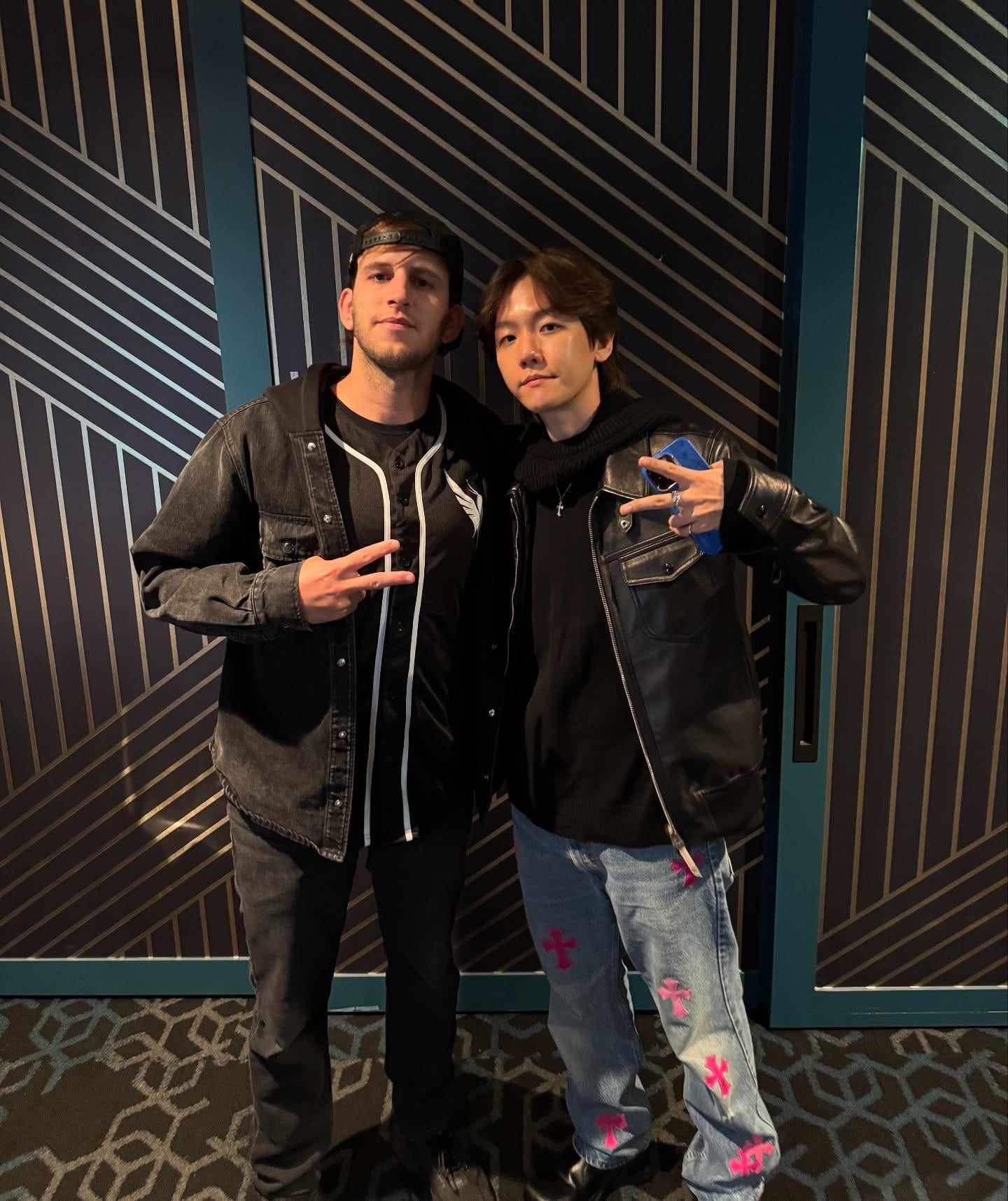 250428 ILLENIUM Twitter Update with Baekhyun “collab?” - PTKOREA