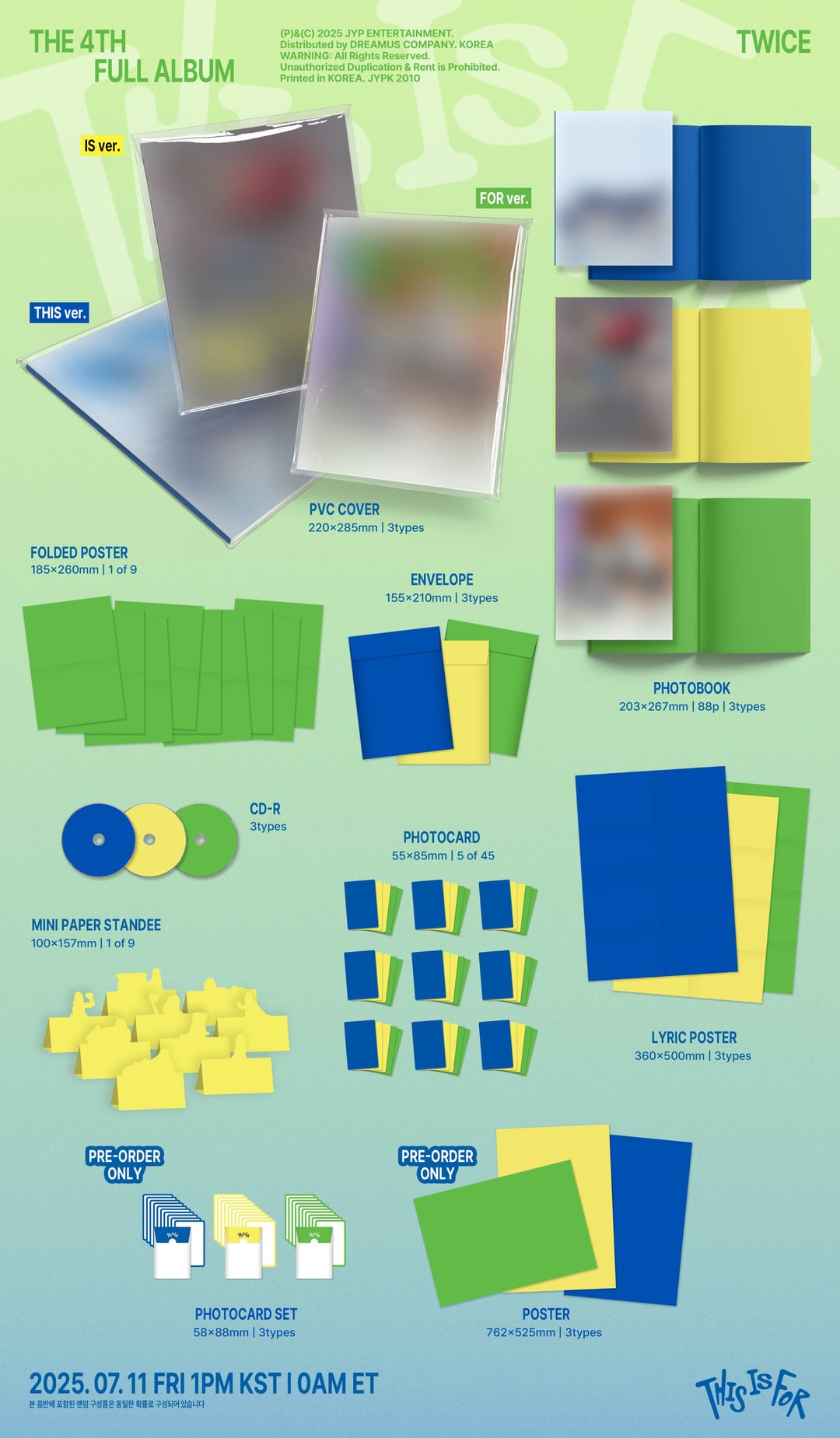TWICE - The 4th Album: THIS IS FOR (Album Packaging Preview) - PTKOREA