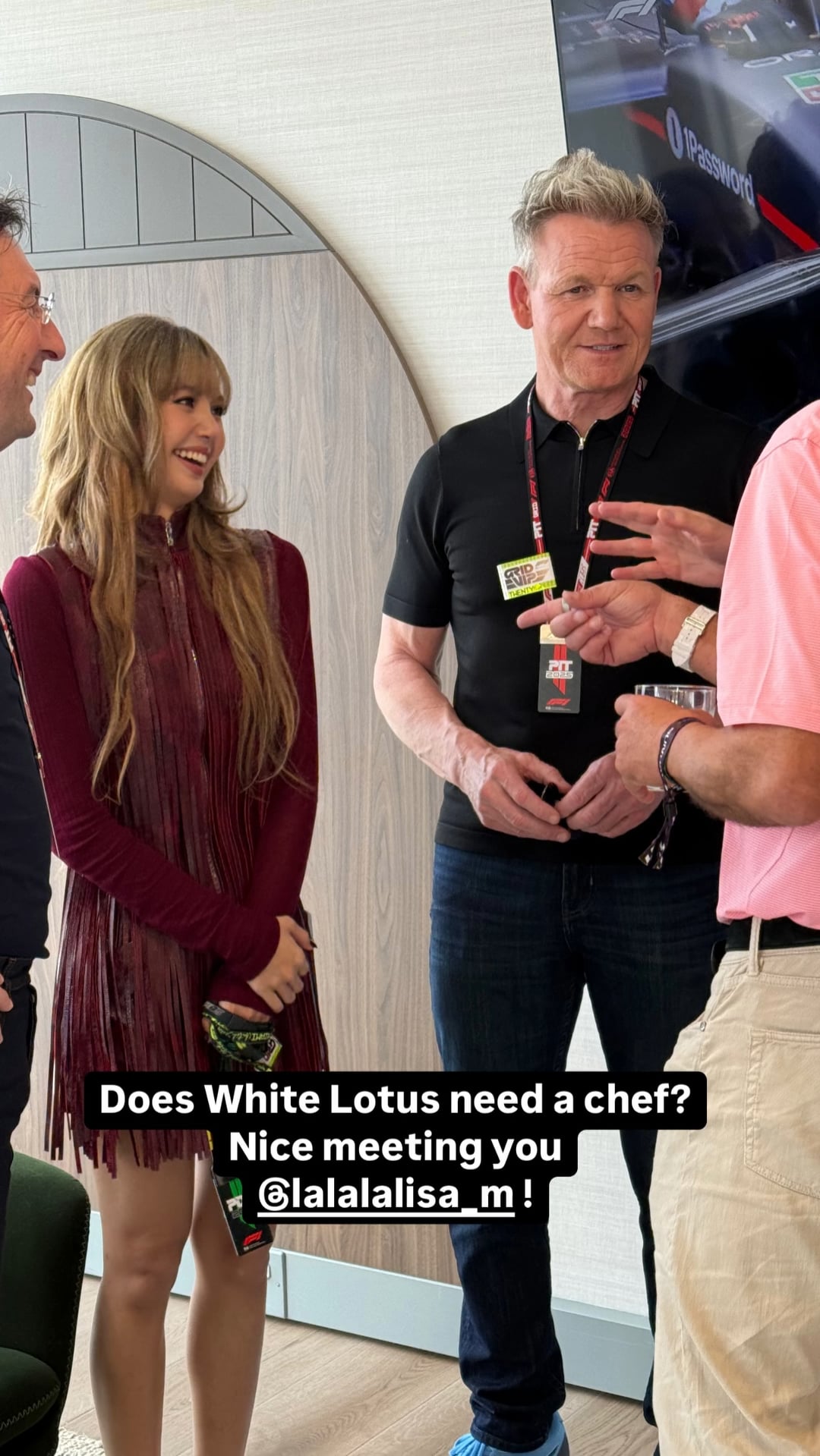 250504 Gordon Ramsay IG story update w/Lisa - PTKOREA