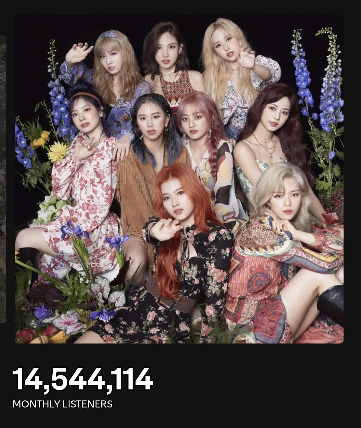 250706 Spotify Update - TWICE Hits Another PEAK of 14.54 Million ...